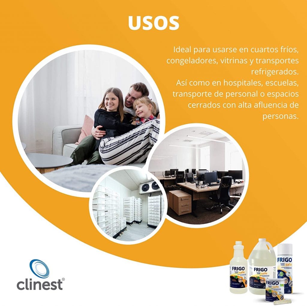 Frigo Safe Aerosol – Limpiador Desinfectante Aire Acondicionado ...